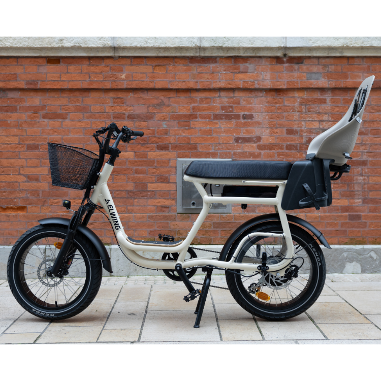 Le meilleur vélo électrique biplace, cargo et compact Elwing Yuvy 2