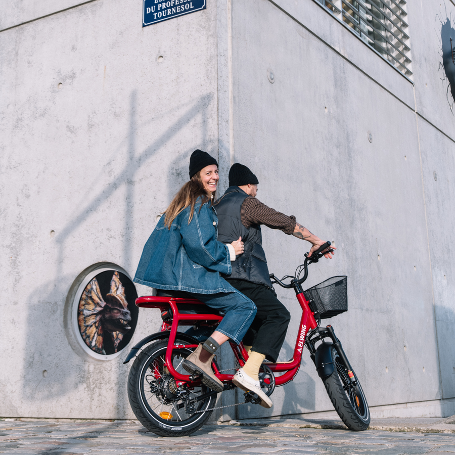 Le meilleur vélo électrique biplace, cargo et compact Elwing Yuvy 2