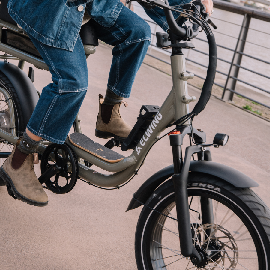 Le meilleur vélo électrique biplace, cargo et compact Elwing Yuvy 2