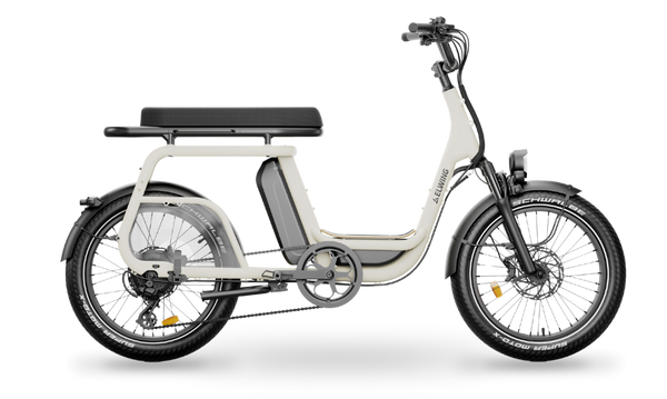 Le meilleur vélo électrique cargo biplace compact Elwing Ritmic Duo