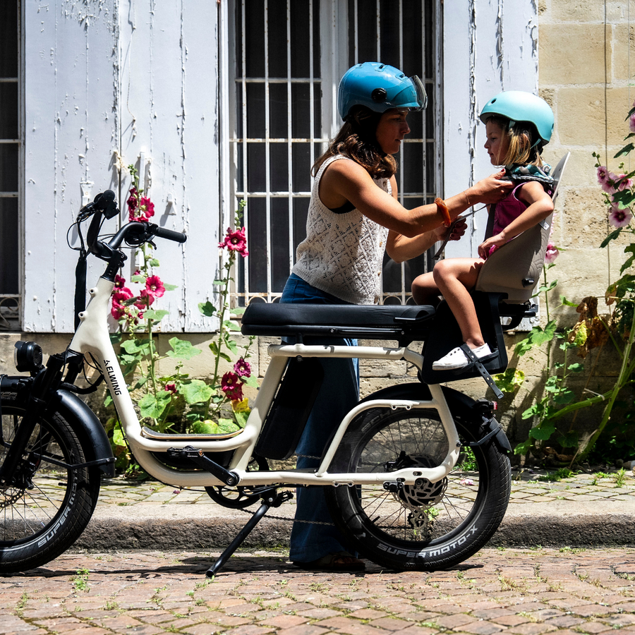 Le meilleur vélo électrique cargo biplace compact Elwing Ritmic Duo