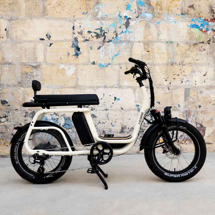 Le meilleur vélo électrique cargo biplace compact Elwing Ritmic Duo